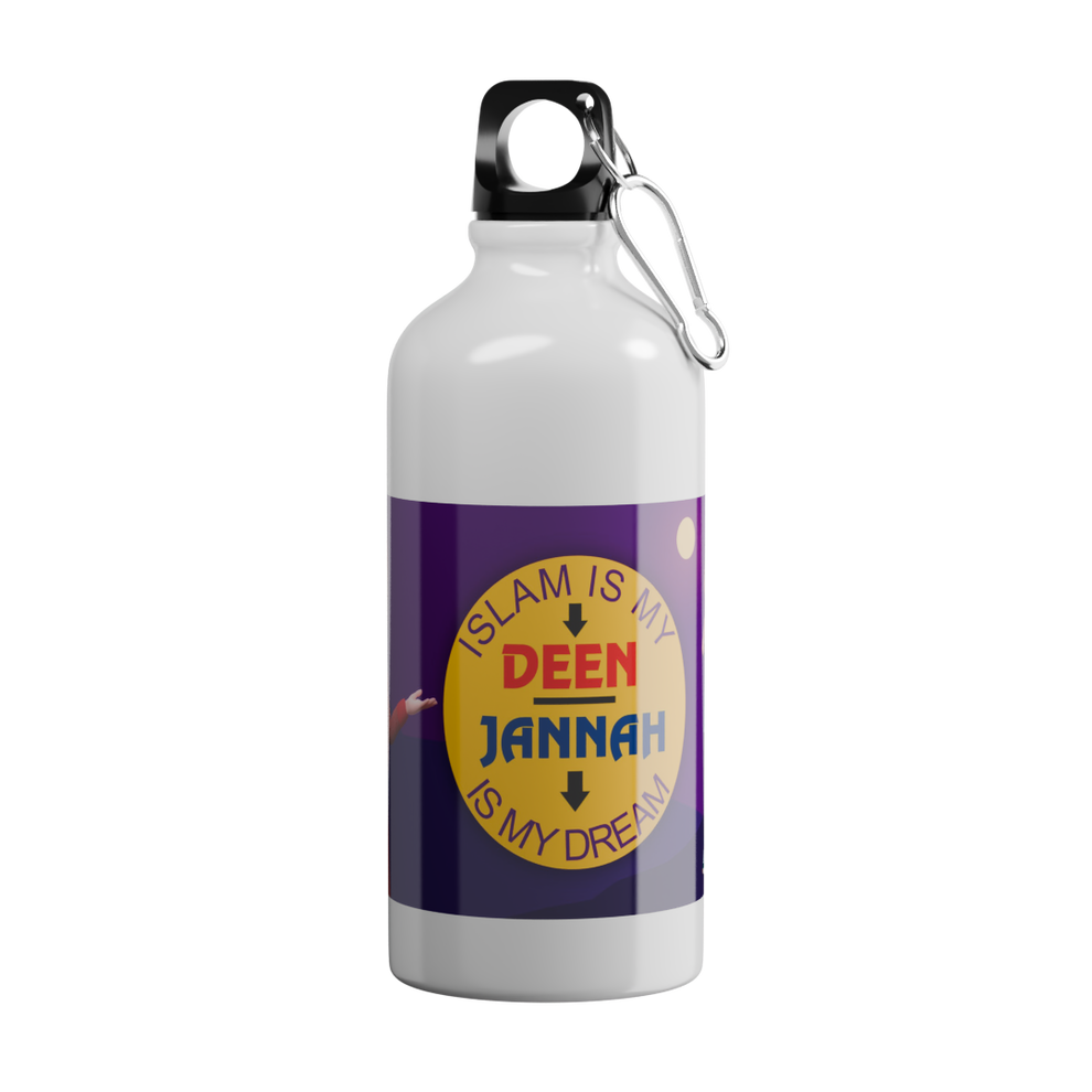 Islamic Water Bottle with Printed "Islam is My Deen" – kidsmessagestore